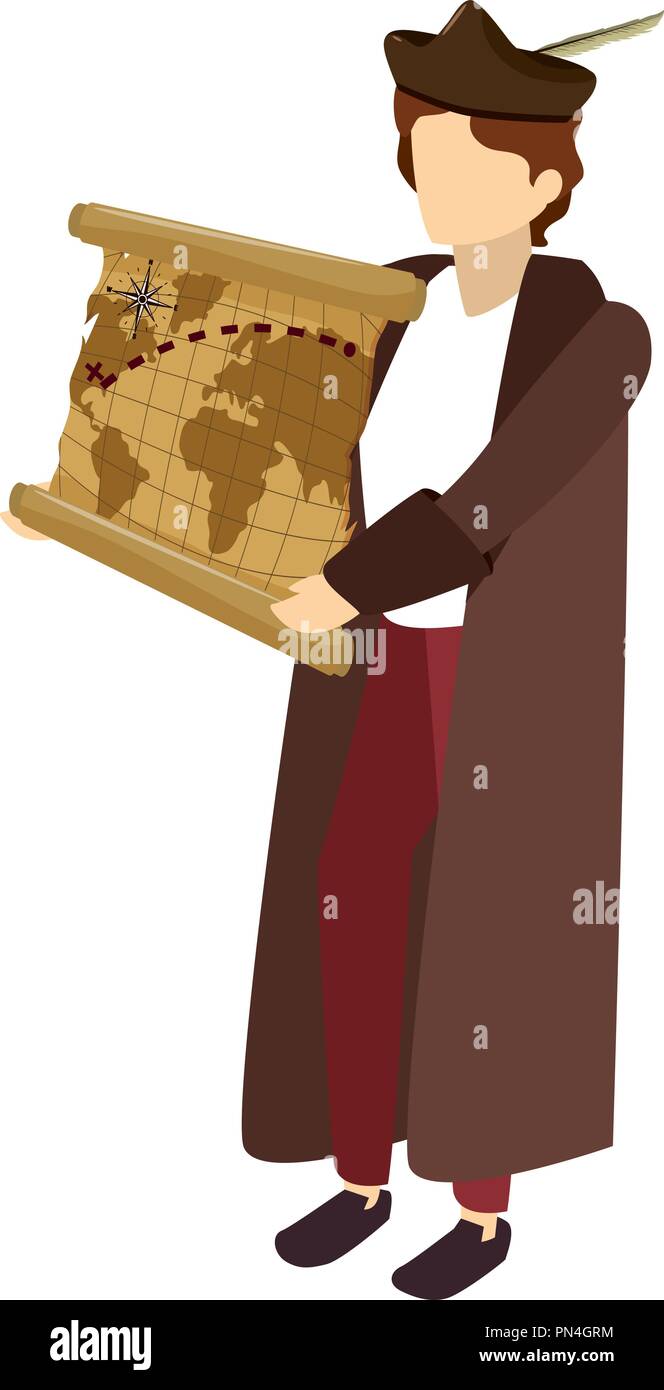 Christopher columbus map Stock Vector Images - Alamy