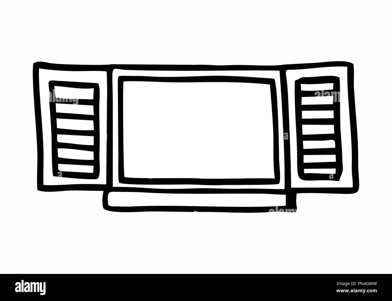 Simple window Stock Vector Images - Alamy