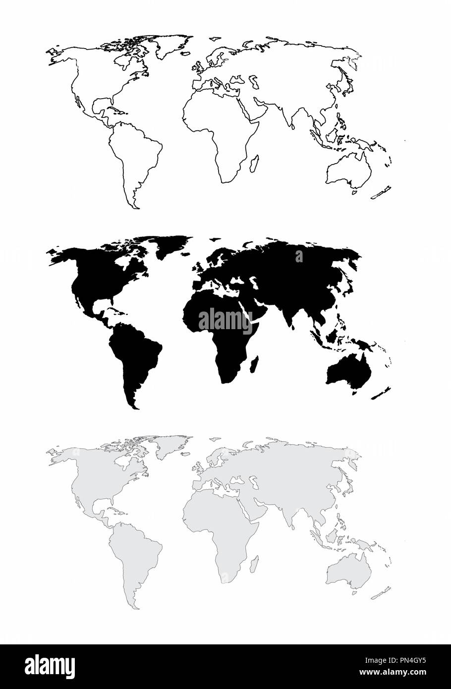 World maps illustration Stock Vector Image & Art - Alamy