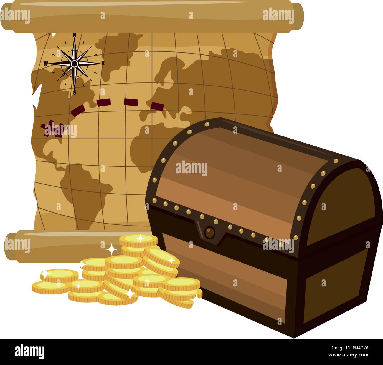 Map of coins Stock Vector Images - Alamy