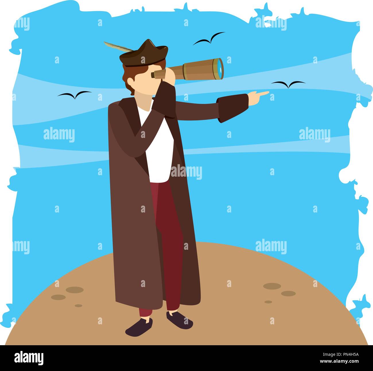 America colonization map Stock Vector Images - Alamy