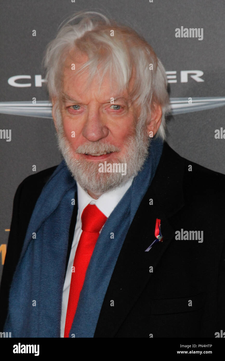 Donald Sutherland at the Los Angeles Premiere of Lionsgates' "The ...