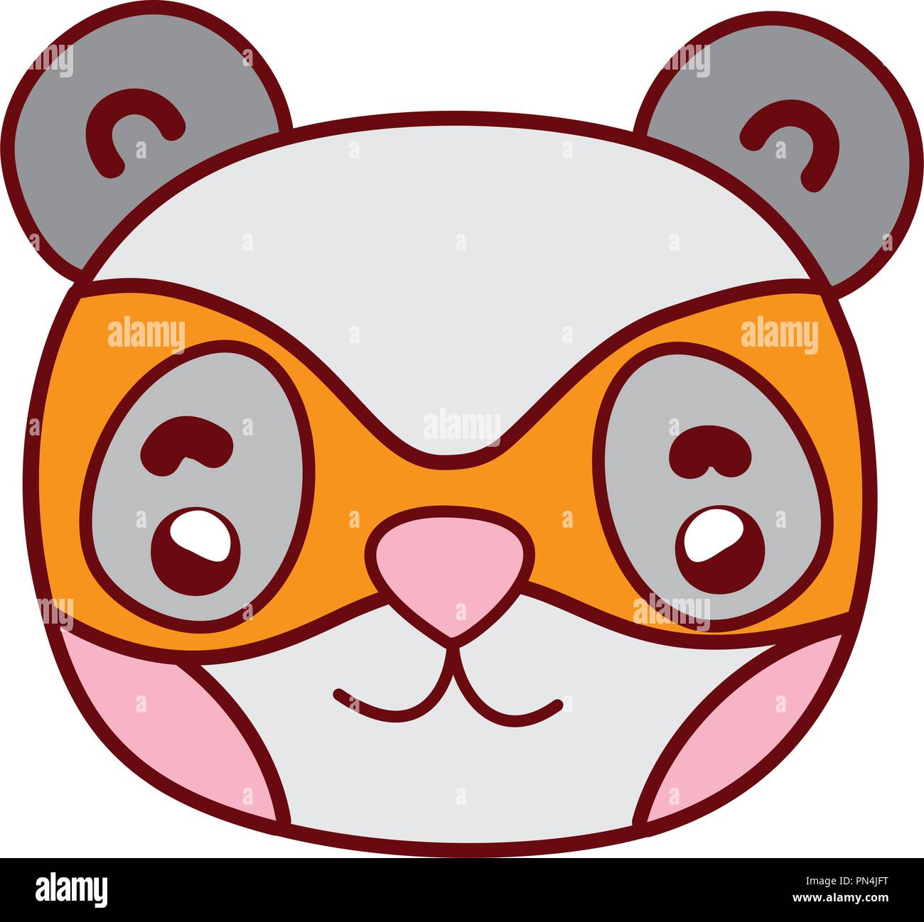 panda head wearing mask to superhero costume Stock Vector Image & Art ...