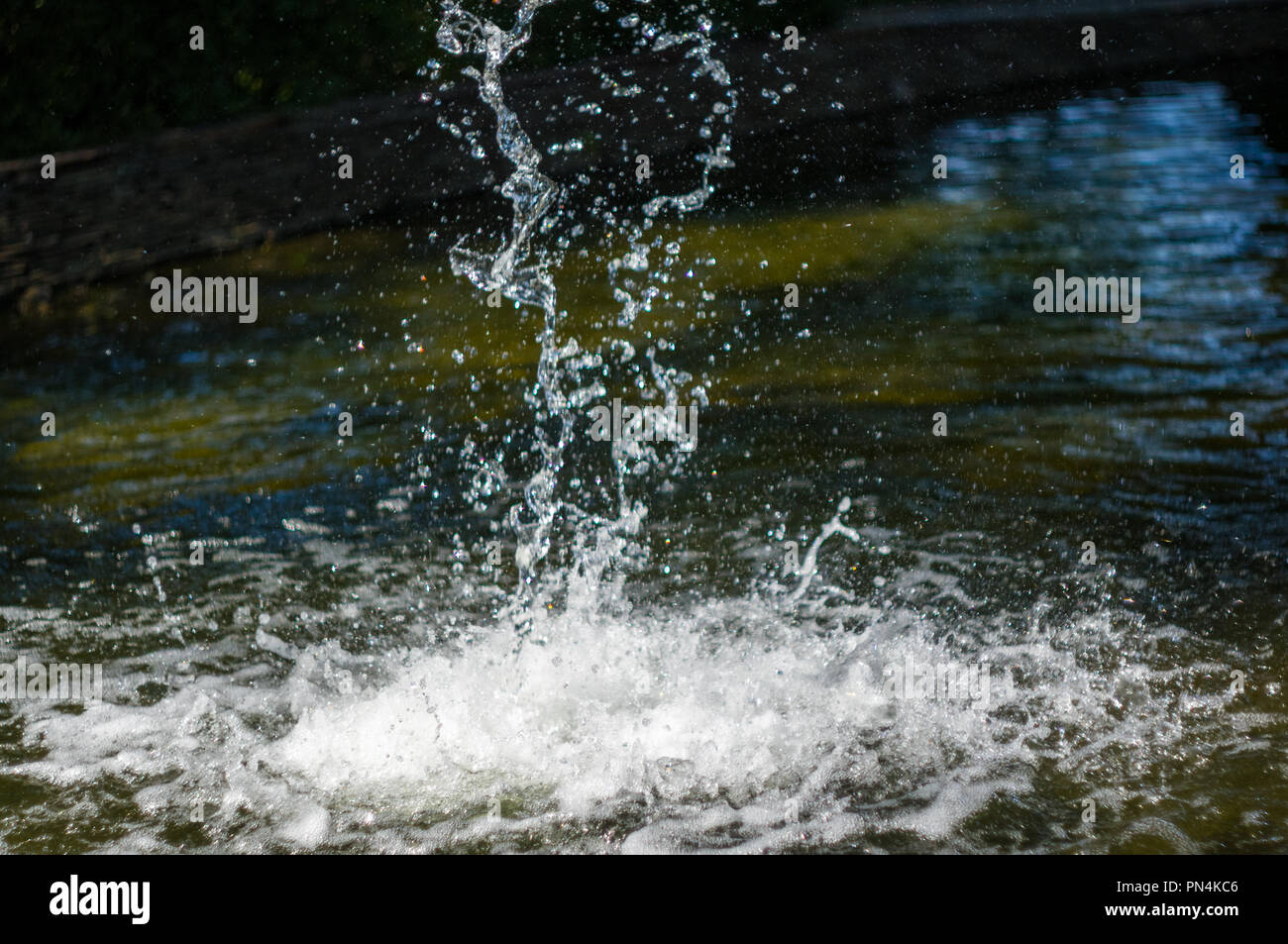 transparent falling water vertical flows, close up Stock Photo - Alamy