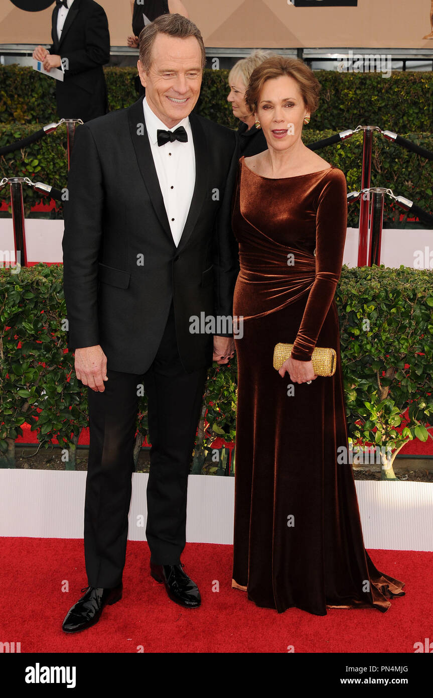 Bryan Cranston, Robin Dearden at the 22nd Annual Screen Actors Guild ...