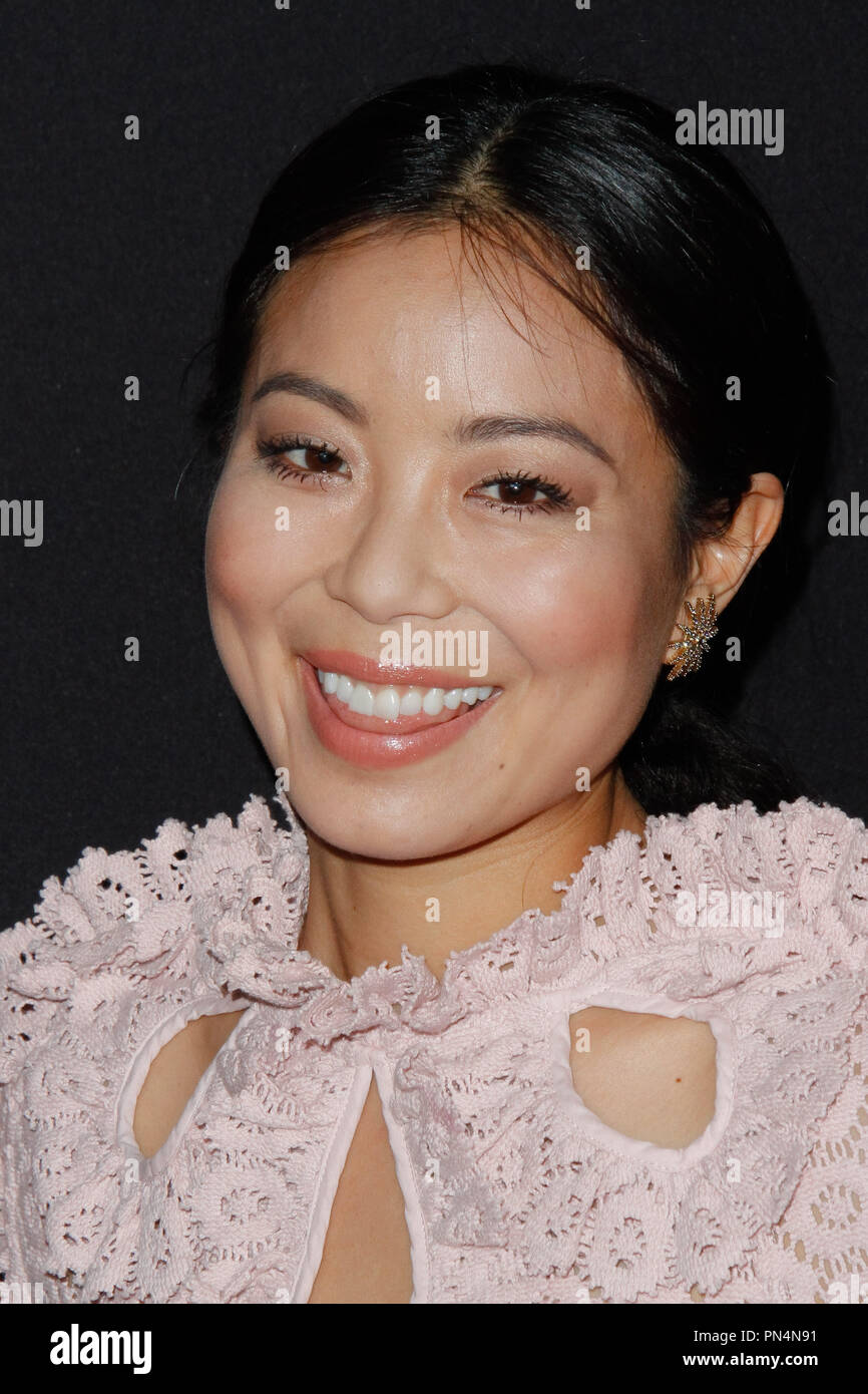 Michelle Ang at the premiere of Open Road's "Triple 9" held at Regal ...