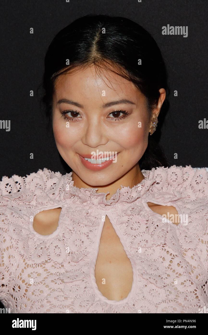 Michelle Ang at the premiere of Open Road's "Triple 9" held at Regal ...