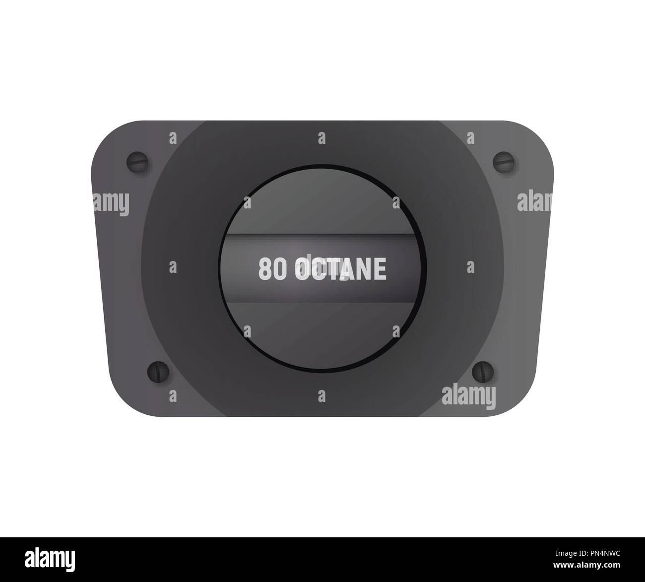 Fuel filler flap. Vector illustration. 80 octane gasolene Stock Vector ...