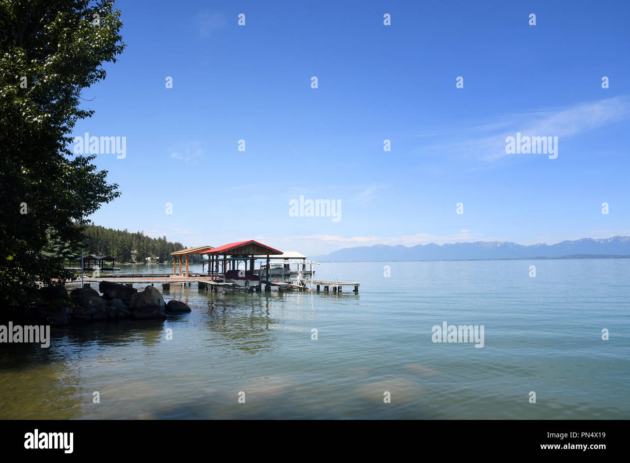 Flathead Lake Clear Depth