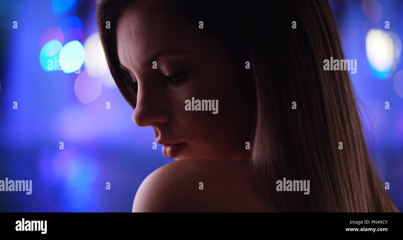 Side profile extreme close up hi-res stock photography and images - Alamy