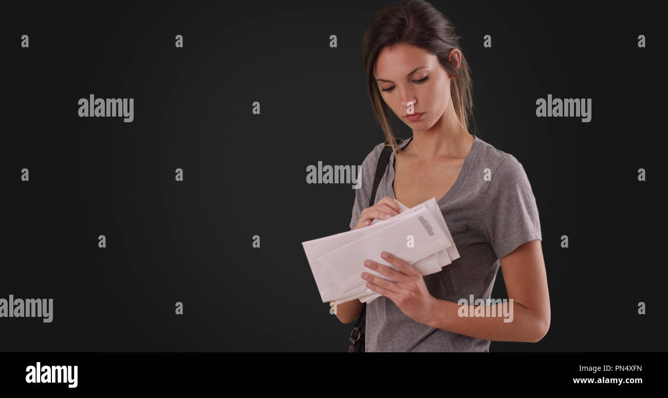 Pile bills envelopes hi-res stock photography and images - Alamy
