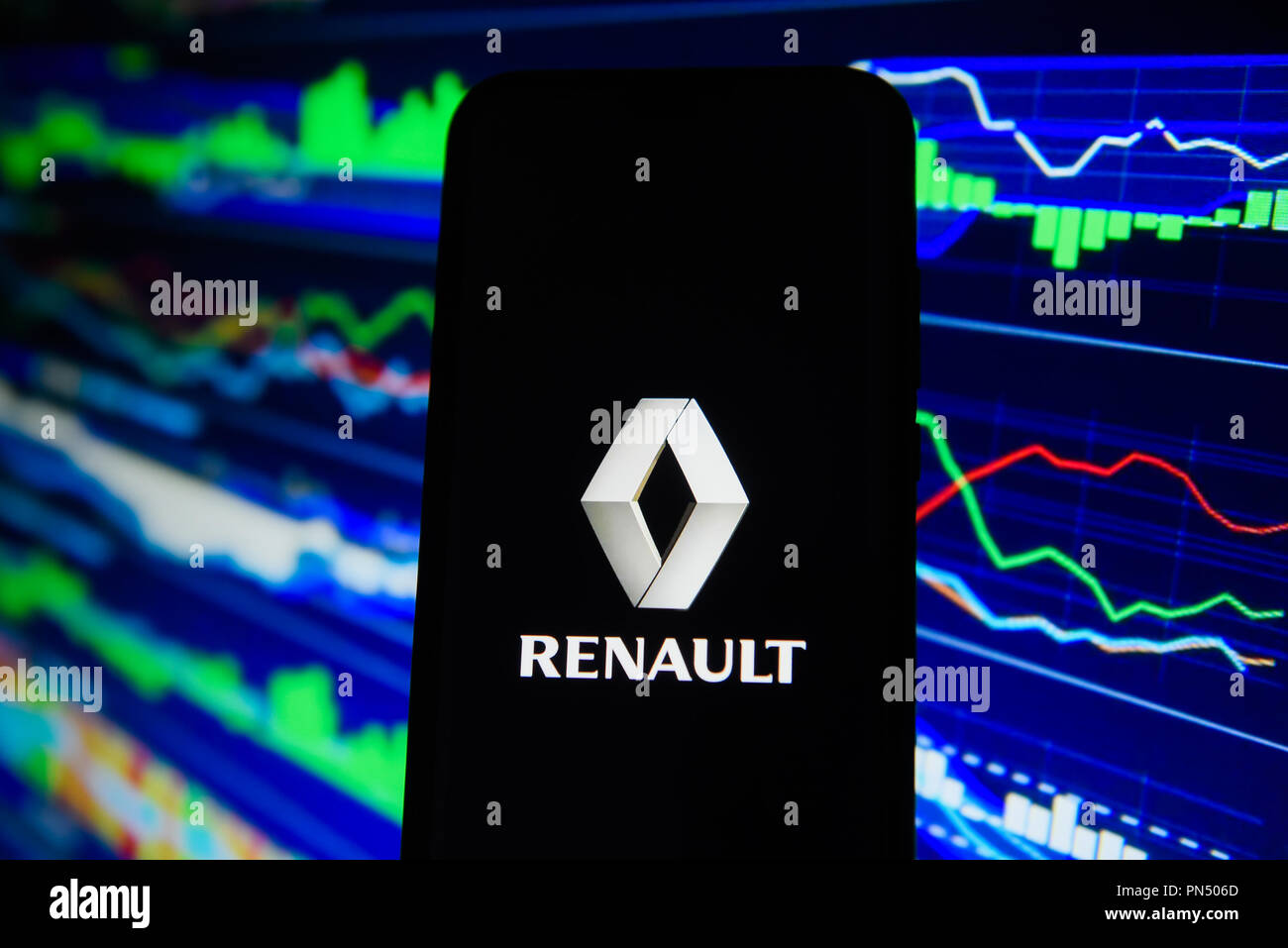 Renault logo is seen on an android mobile phone Stock Photo - Alamy