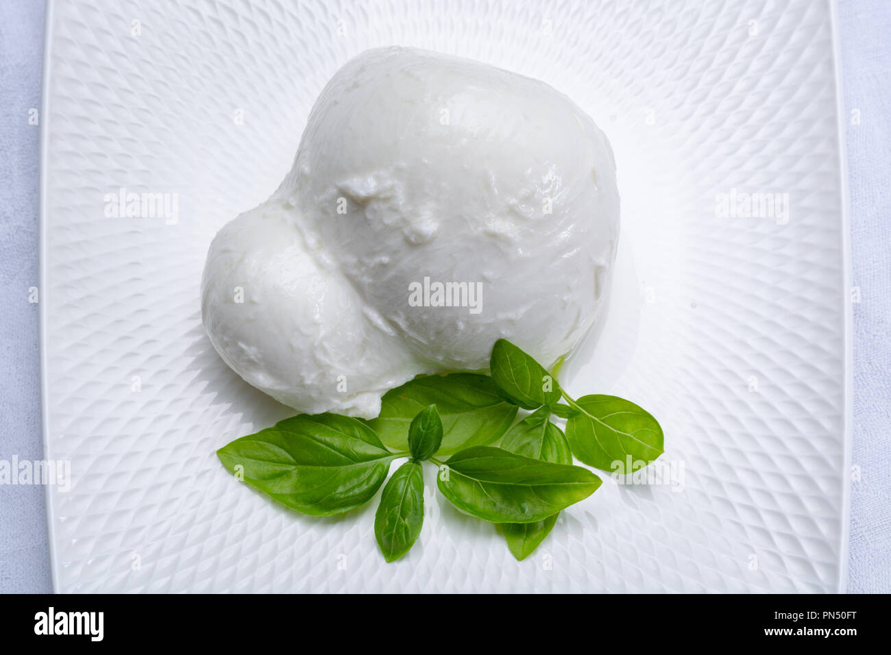 Fresh soft Italian white cheese mozzarella buffalo, original from ...