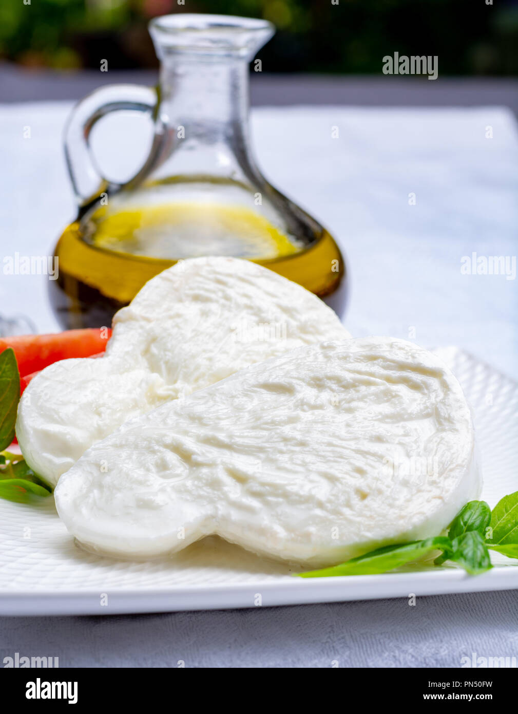 Fresh soft Italian white cheese mozzarella buffalo, original from ...
