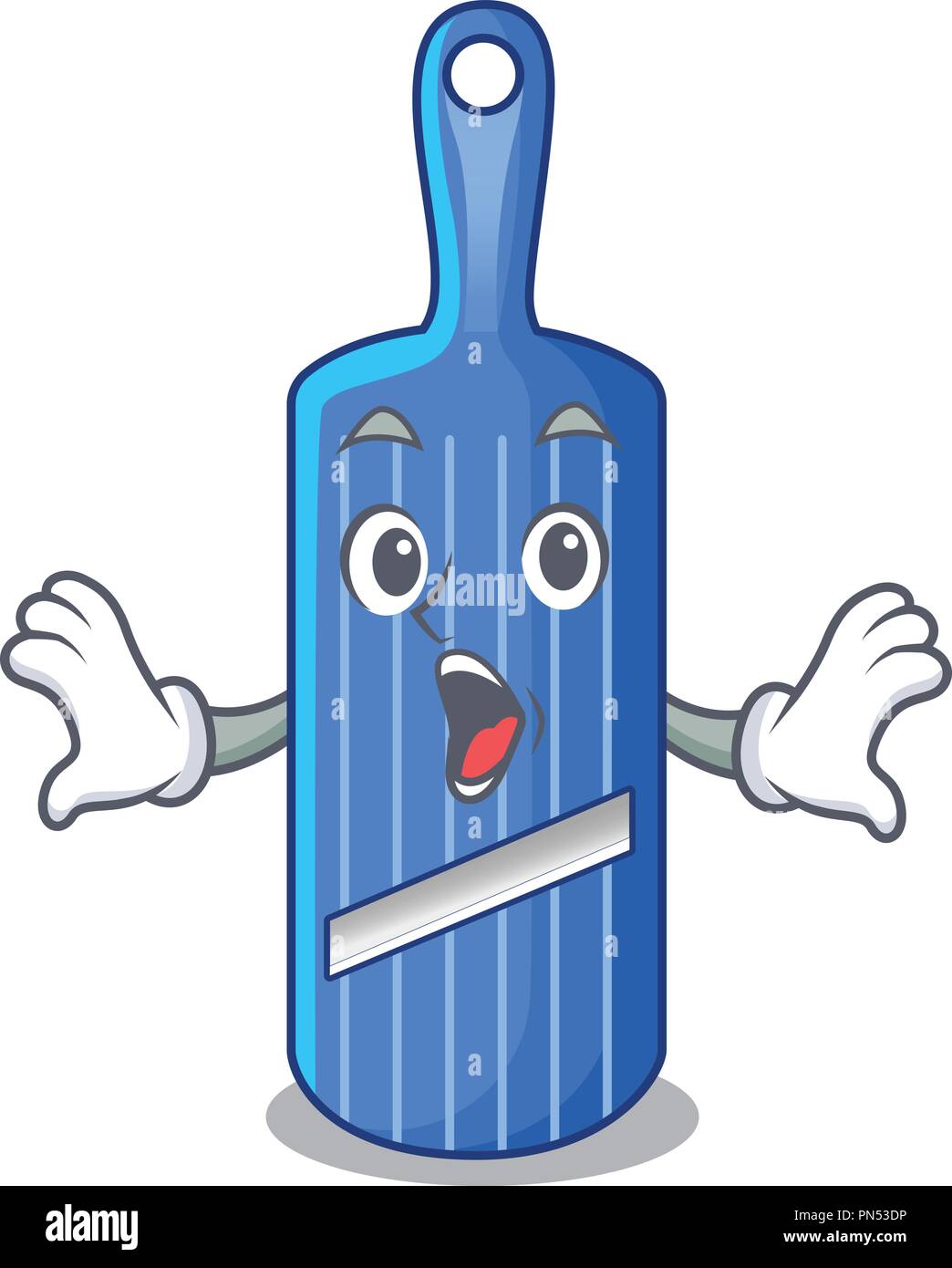 Surprised cartoon mandoline slicer for cutting vegetables Stock Vector ...