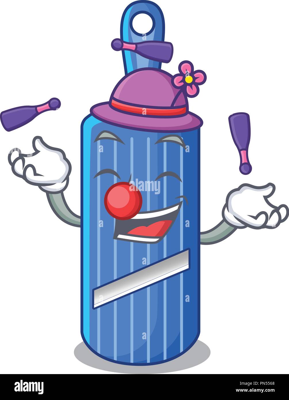 Juggling person cutting fruit on mandoline slicer cartoon Stock Vector ...