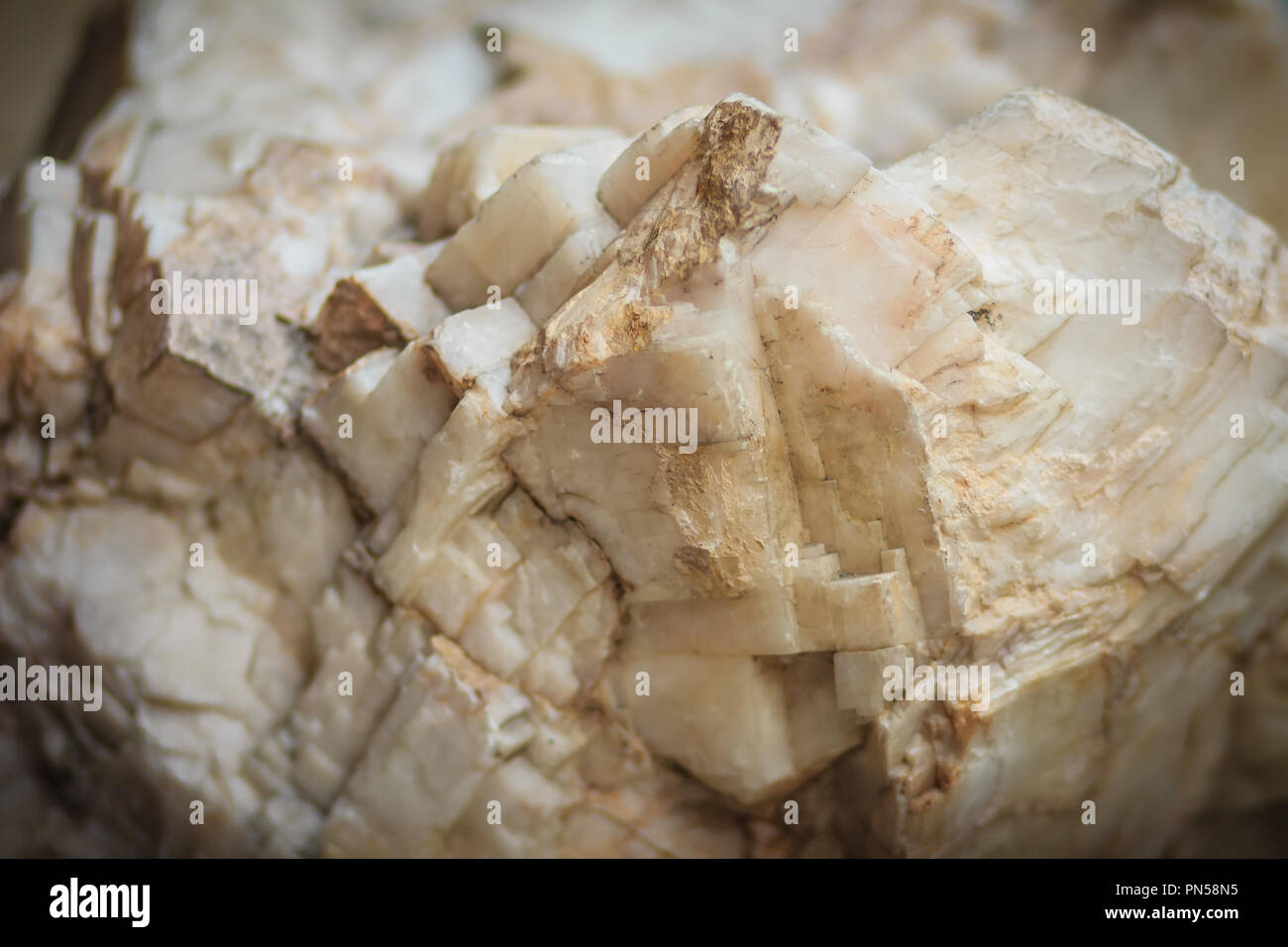Calcite ore in the limestone quarry from mining and quarrying ...