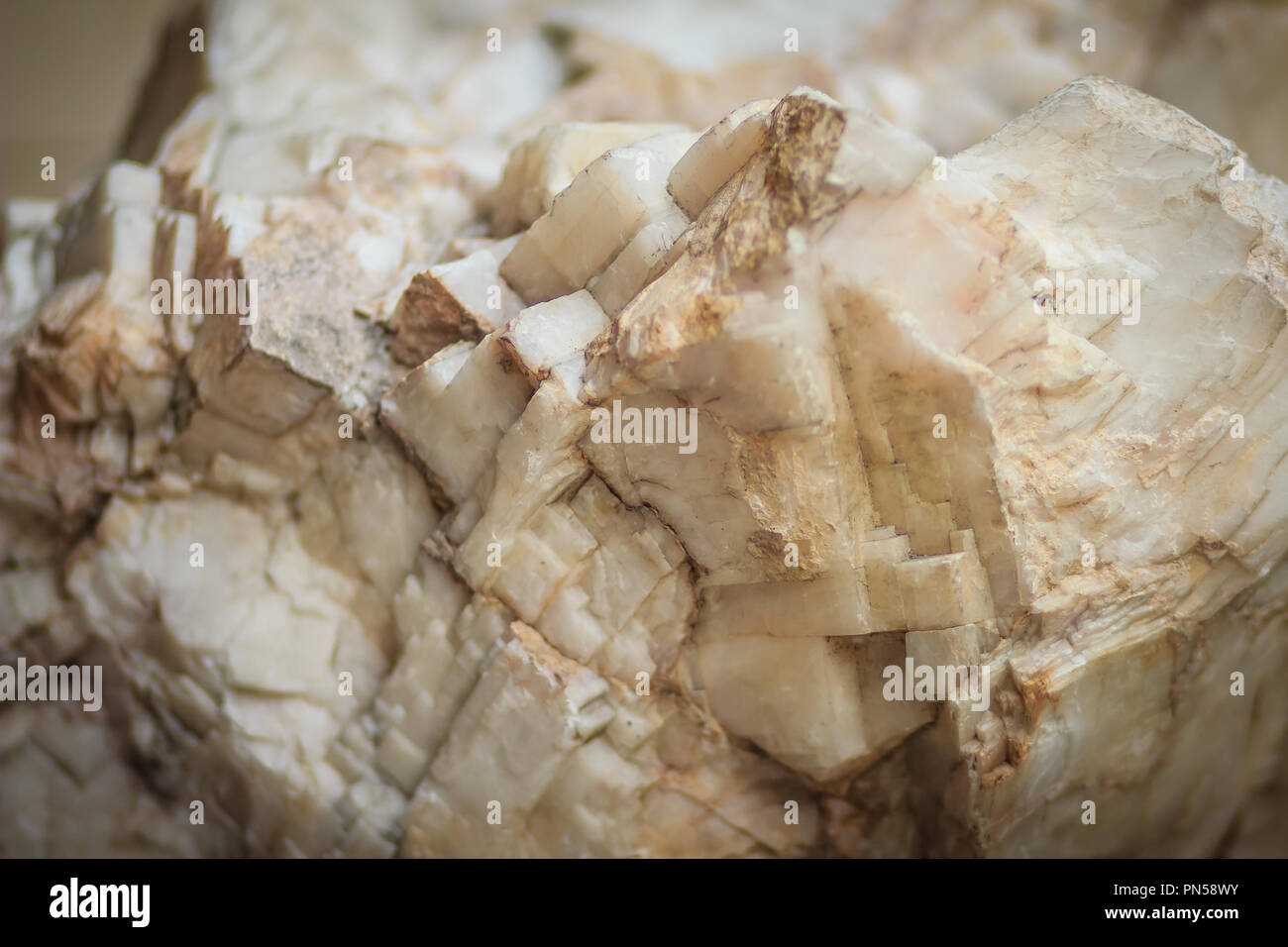 Calcite ore in the limestone quarry from mining and quarrying ...