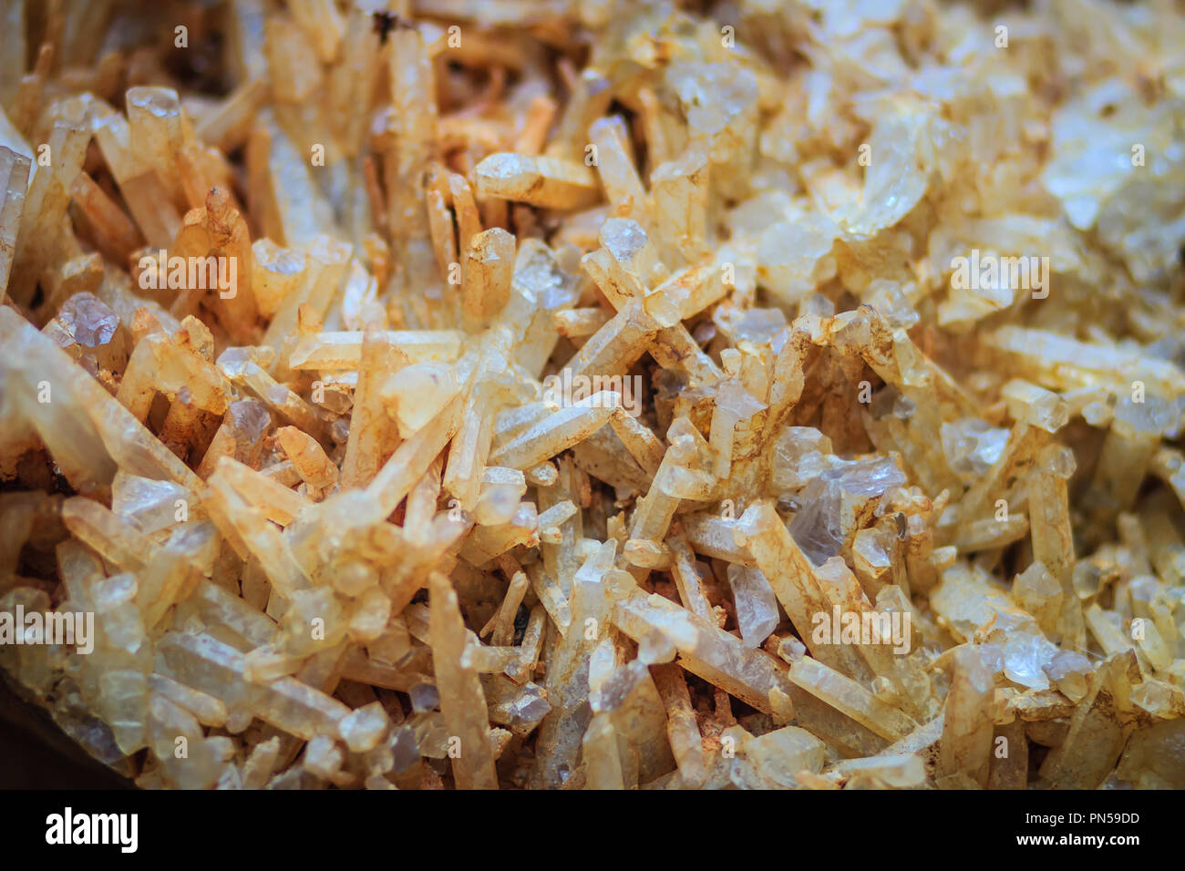 Raw specimen of quartz crystal stone from mining and quarrying ...
