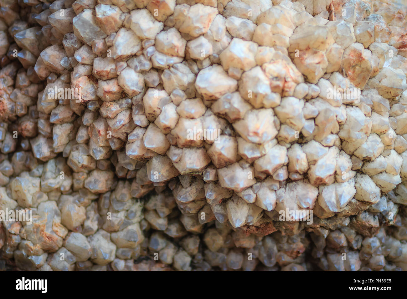 Raw specimen of quartz crystal stone from mining and quarrying ...