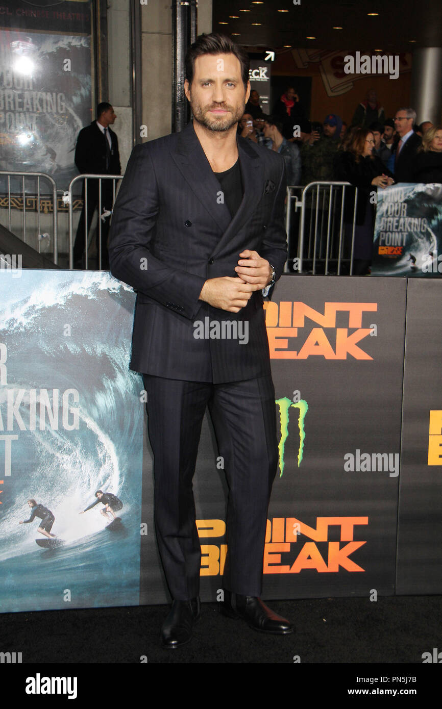 Edgar Ramirez 12/15/2015 "Point Break" Premiere held at the TCL ...