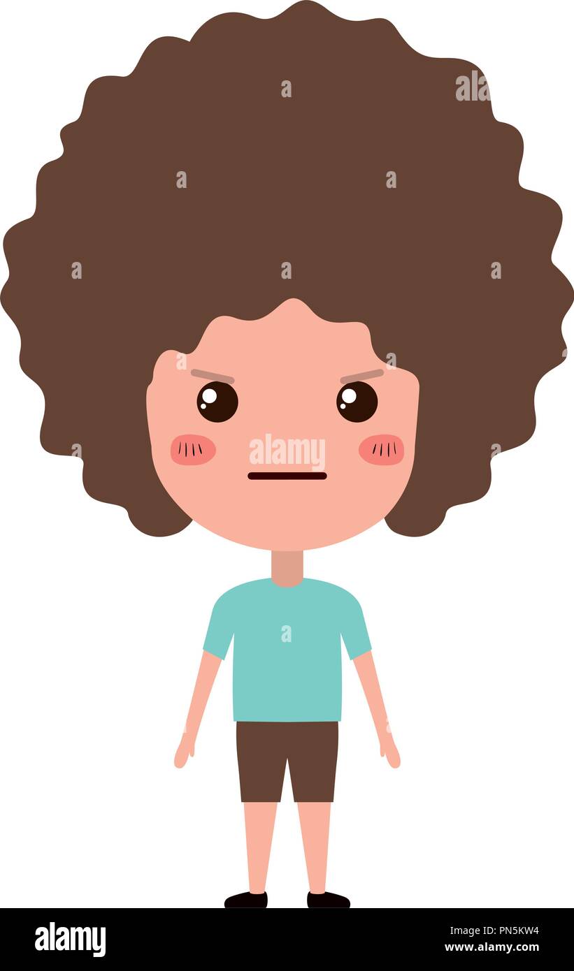cartoon man angry kawaii character Stock Vector Image & Art - Alamy