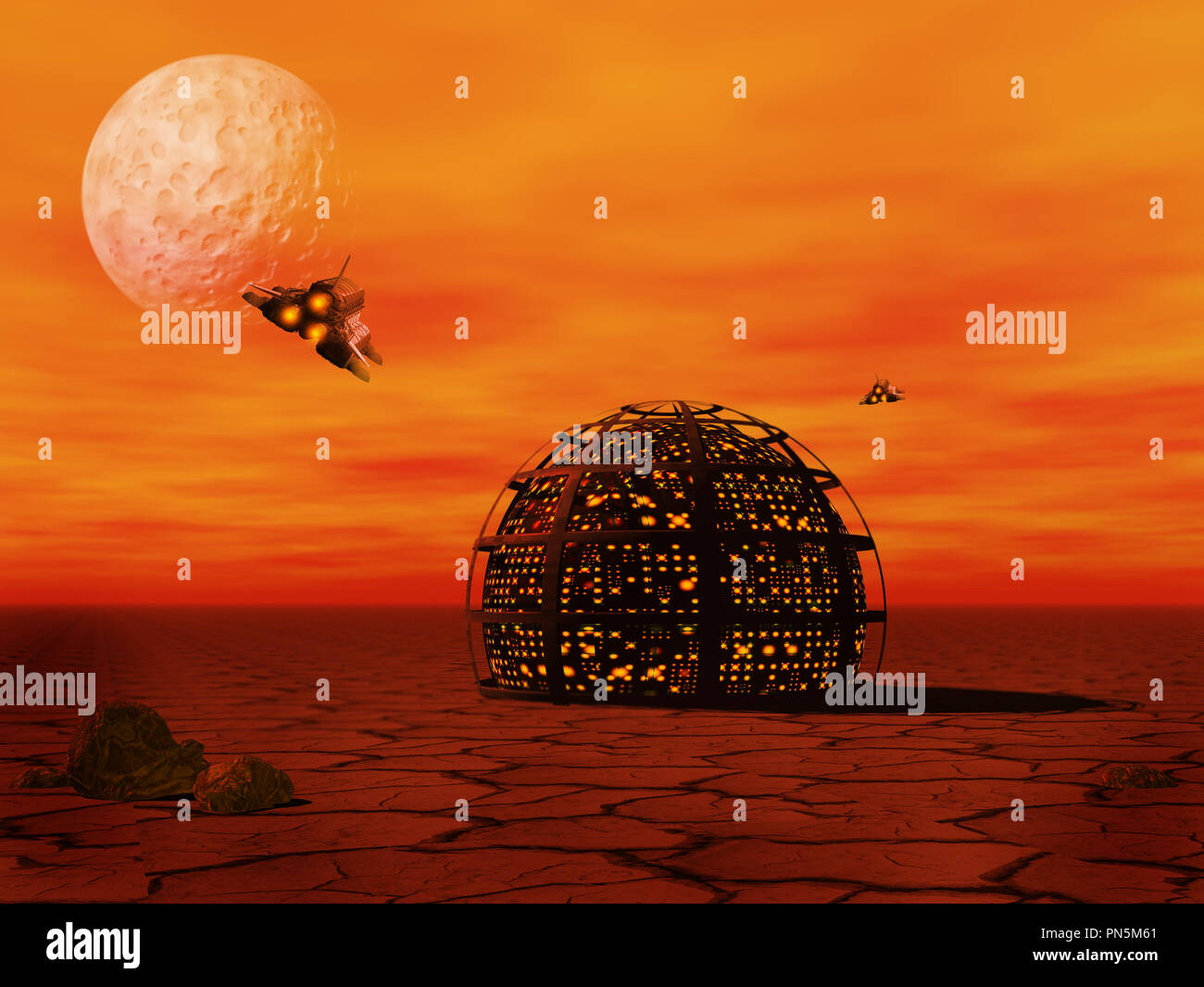 life on Mars illustration Stock Photo - Alamy