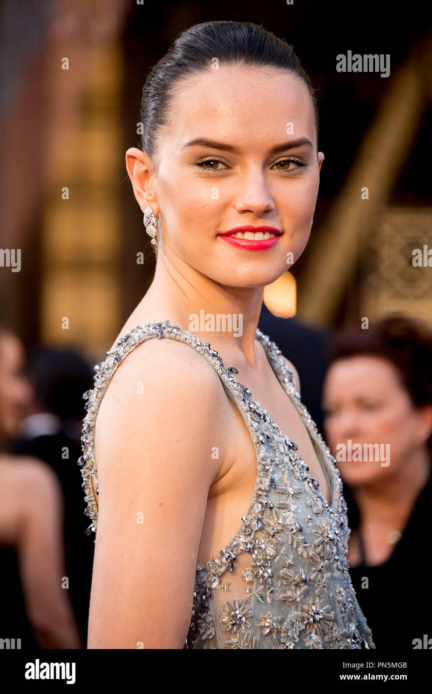 Actress Daisy Ridley arrives at The 88th Oscars® at the Dolby® Theatre ...