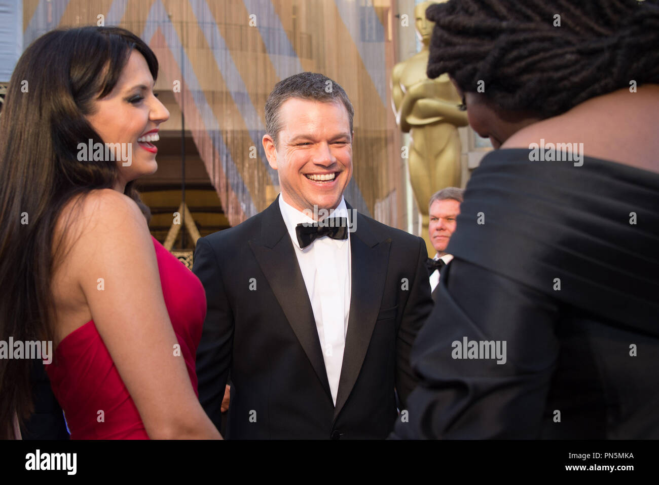 Matt damon with his wife hi-res stock photography and images - Alamy
