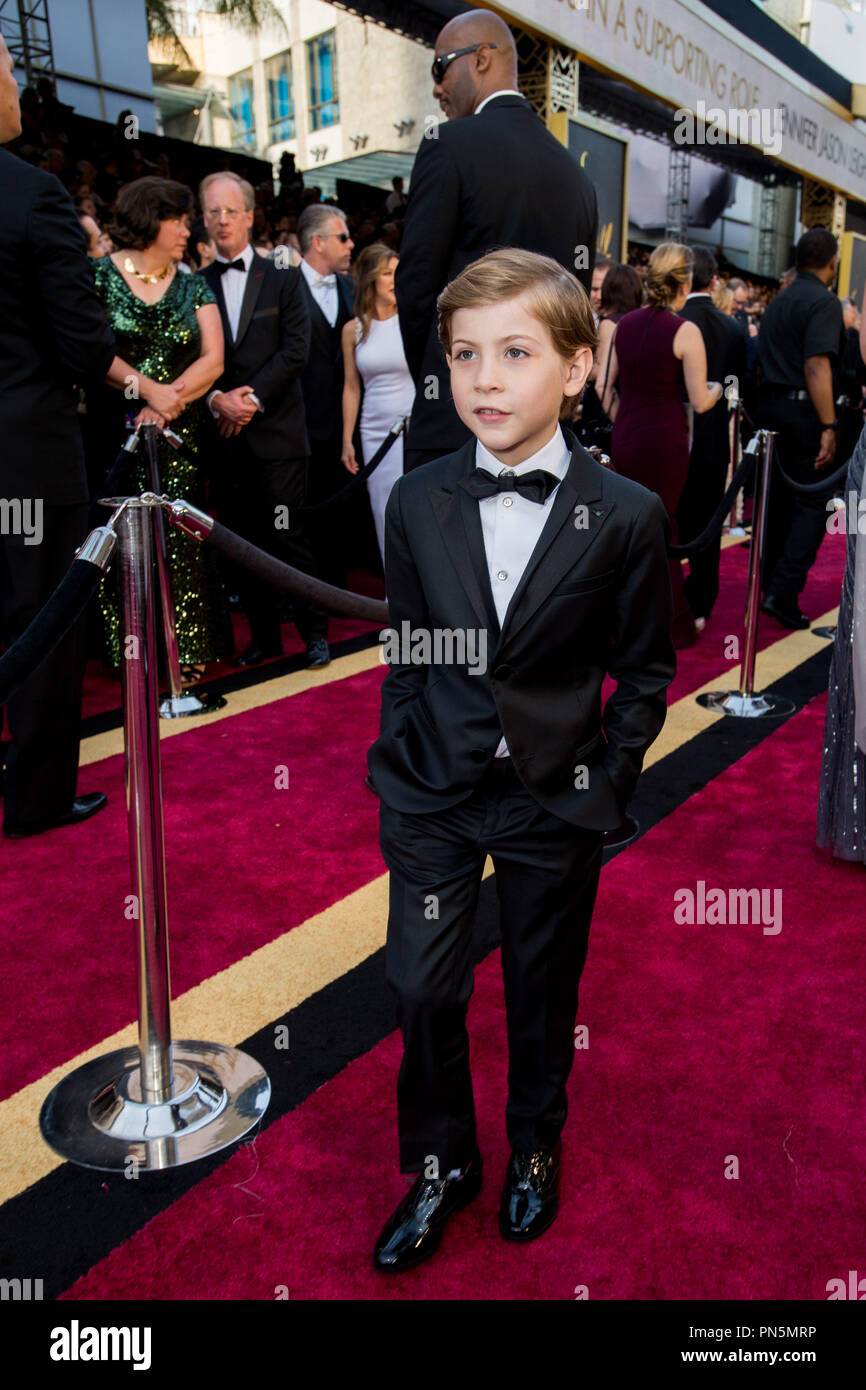Actor Jacob Tremblay arrives at The 88th Oscars® at the Dolby® Theatre ...
