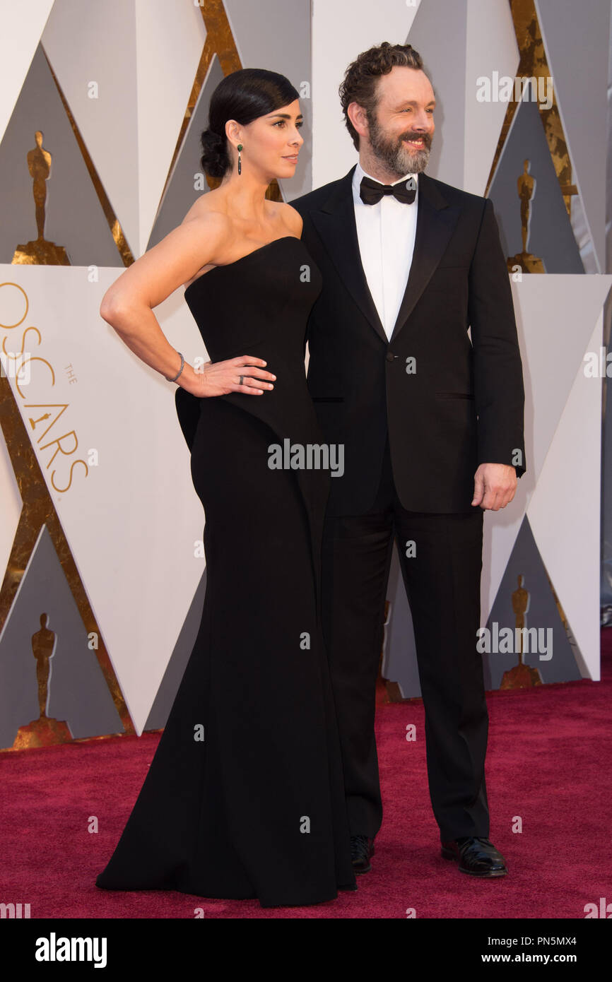 Sarah Silverman and Michael Sheen arrive at The 88th Oscars® at the ...