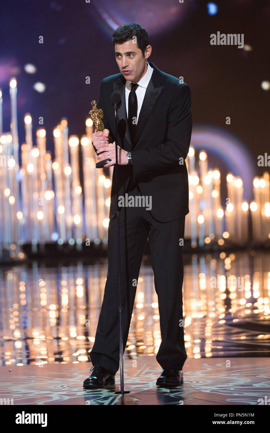Josh Singer accepts the Oscar® for Original screenplay, for work on ...