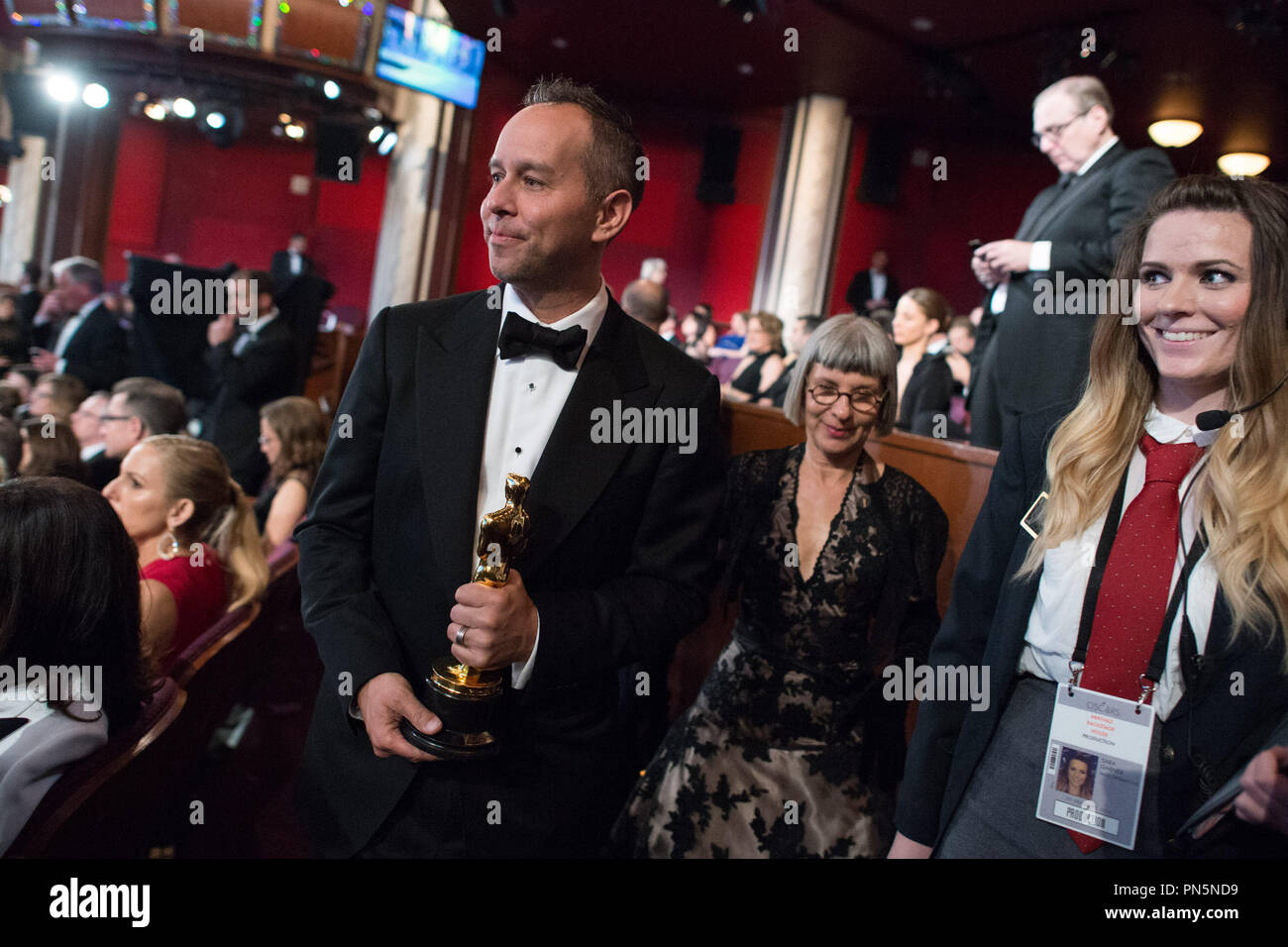 Jonas Rivera poses with the Oscar® for Best animated feature film of ...