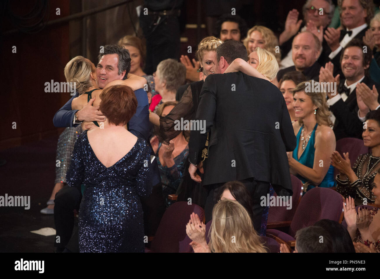 Mark Ruffalo and the cast of "Spotlight" celebrate the Oscar® for Best ...