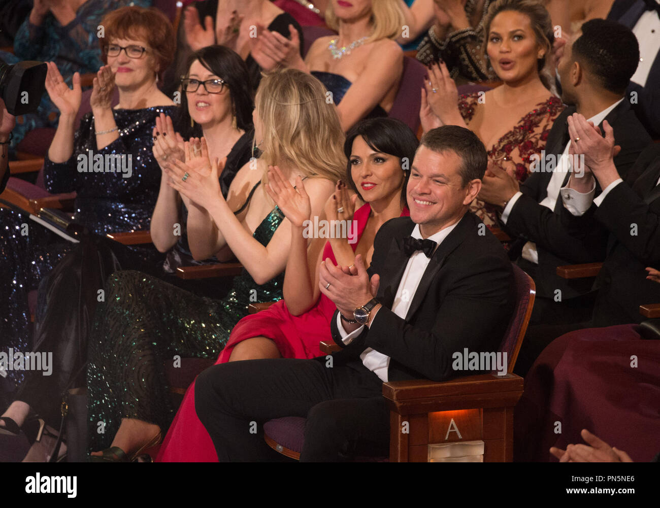 Matt damon with his wife hi-res stock photography and images - Alamy
