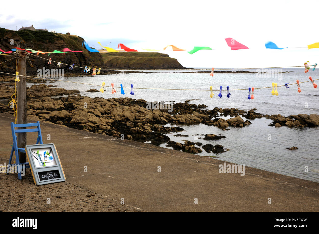 beach at Pennan village, Fraserburgh, Scotland, Highlands, United ...