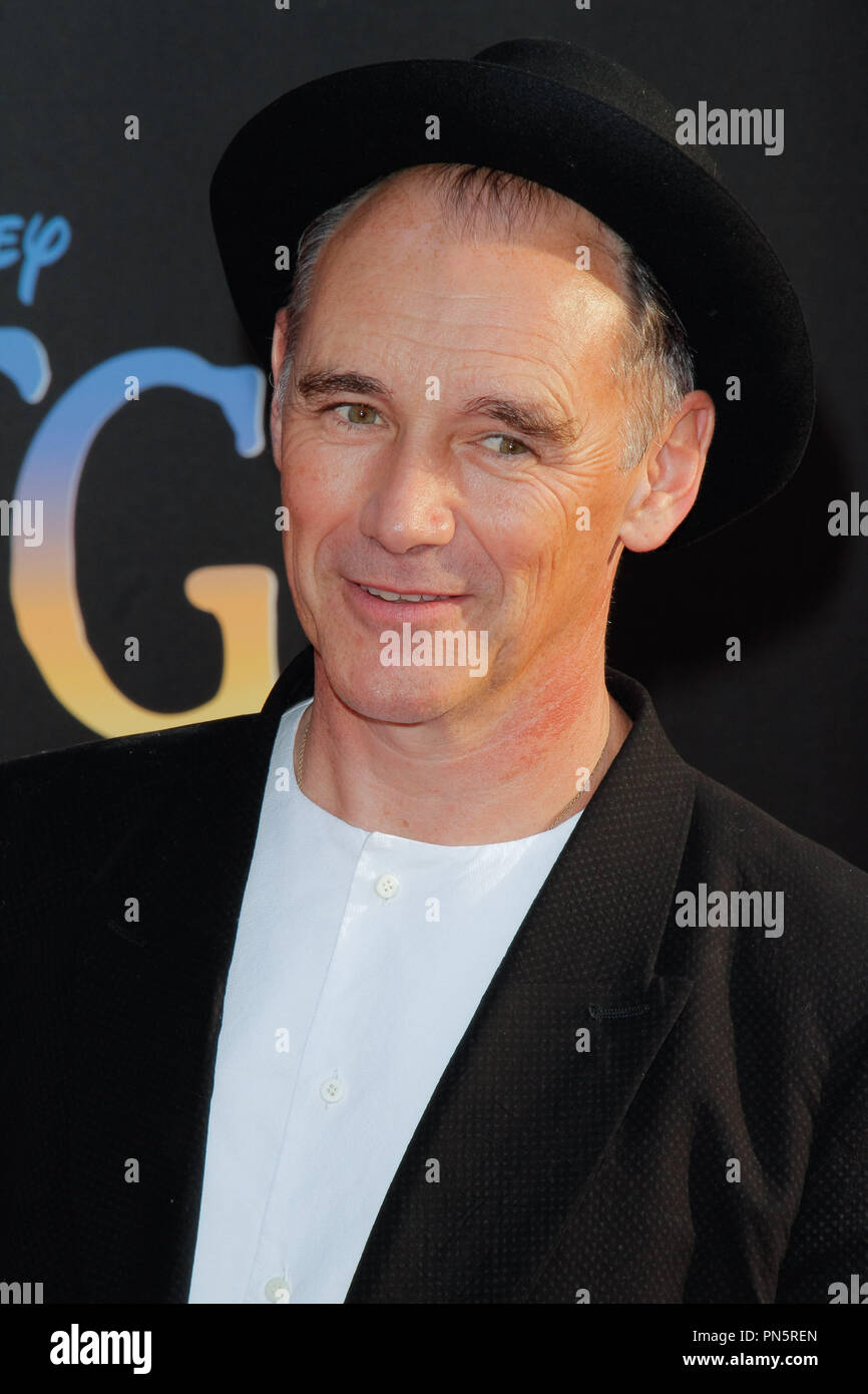 Mark Rylance at the U.S. Premiere of Disney's "The BFG" held at El ...