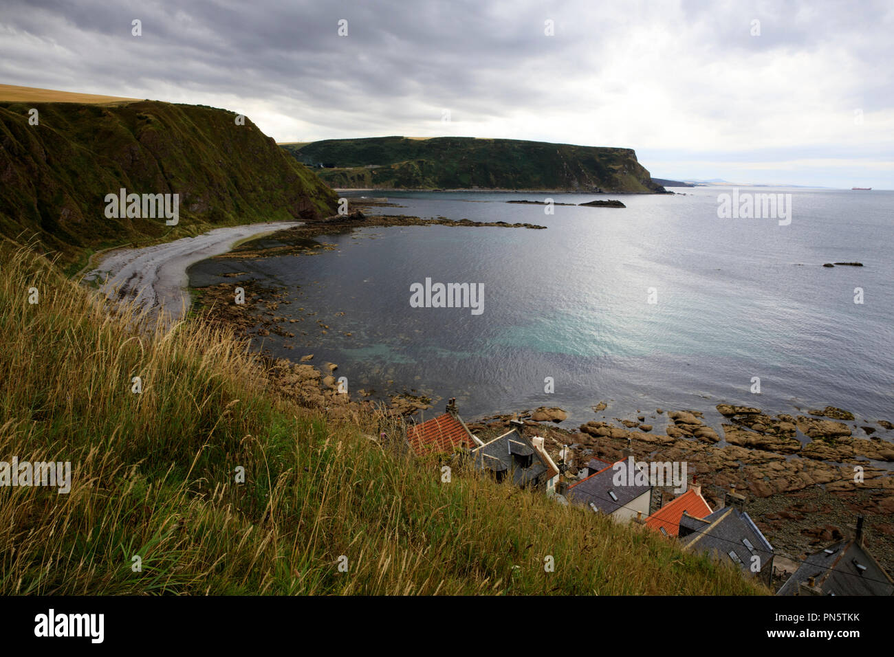 Crovie village, Banff, Scotland, Highlands, United Kingdom Stock Photo ...