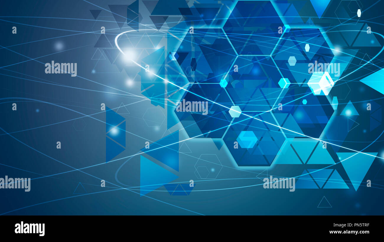 Future background abstract blue concept solution idea business Stock ...