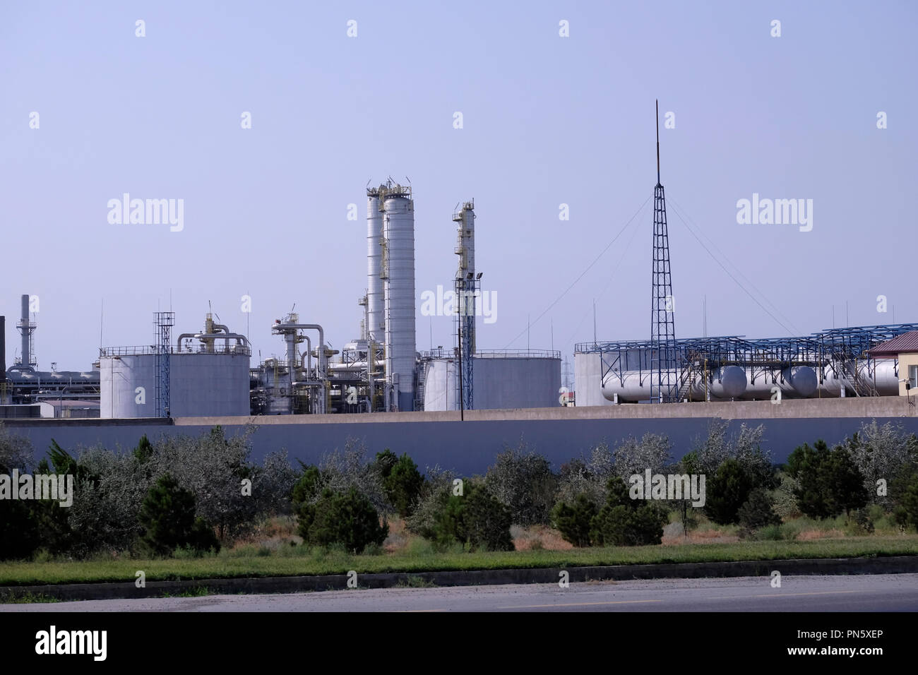 An oil refinery in Azerbaijan Stock Photo - Alamy