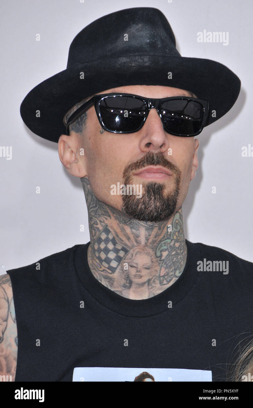 Travis Barker at the 2016 American Music Awards held at the Microsoft ...