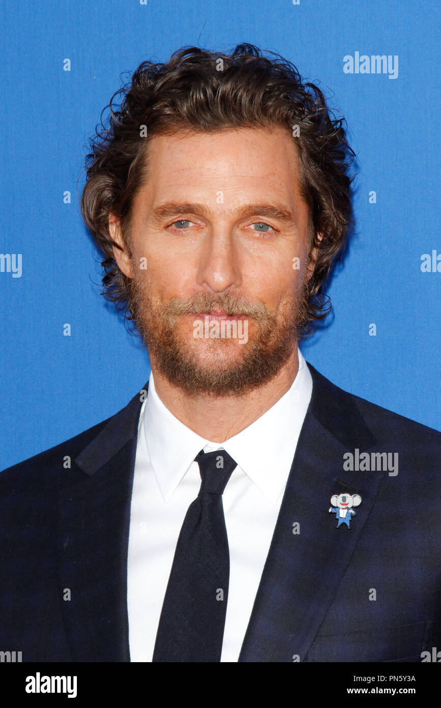 Matthew McConaughey at the World Premiere of Universal Pictures' "Sing ...
