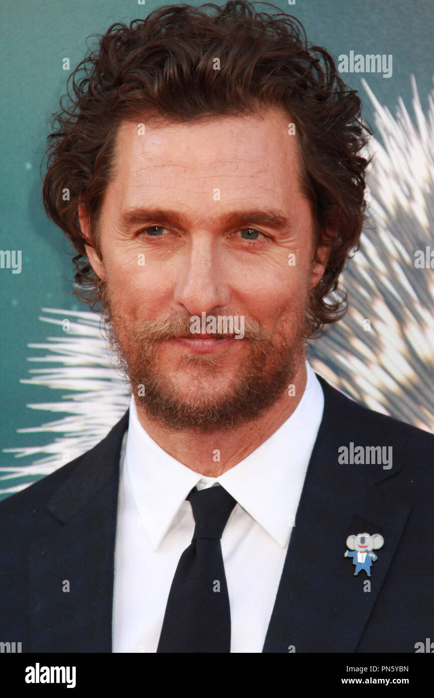 Matthew McConaughey 12/03/2016 The World Premiere of "Sing" held at the ...