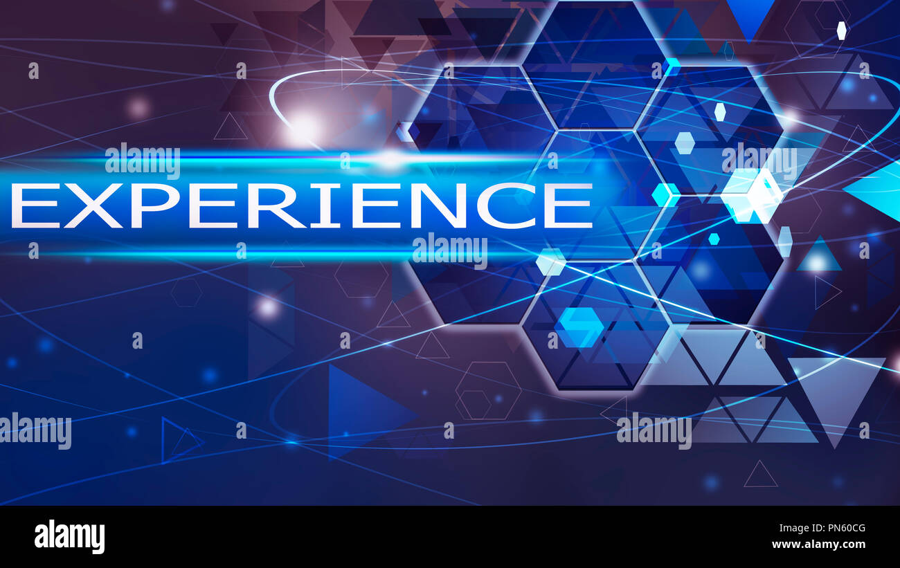 Experience future background abstract blue concept solution idea ...