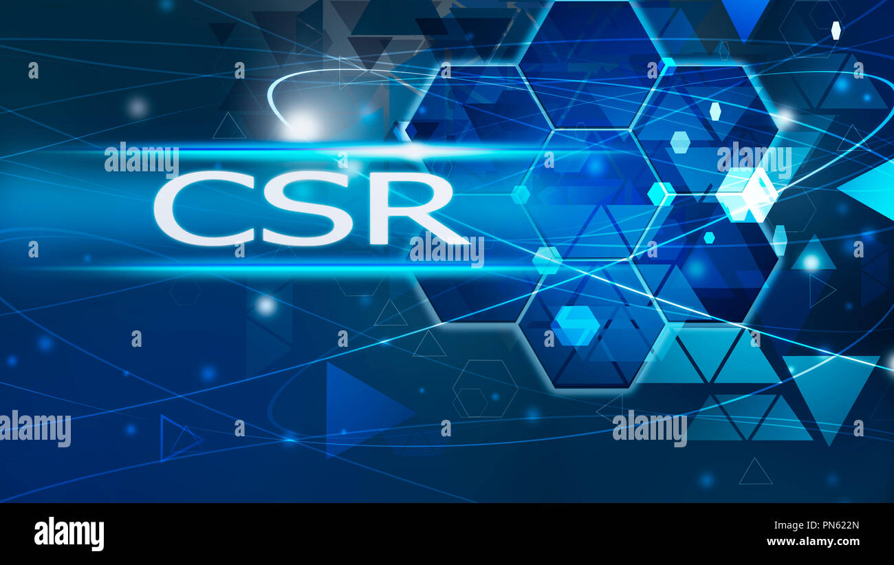 CSR future background abstract blue concept solution idea Business ...