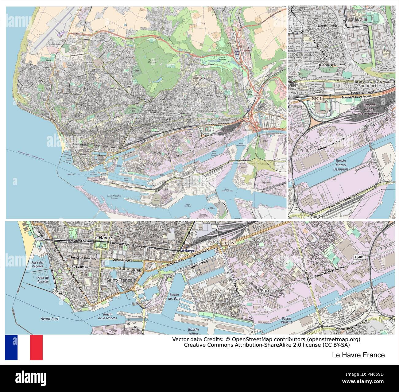 Map Of Le Havre High Resolution Stock Photography and Images - Alamy