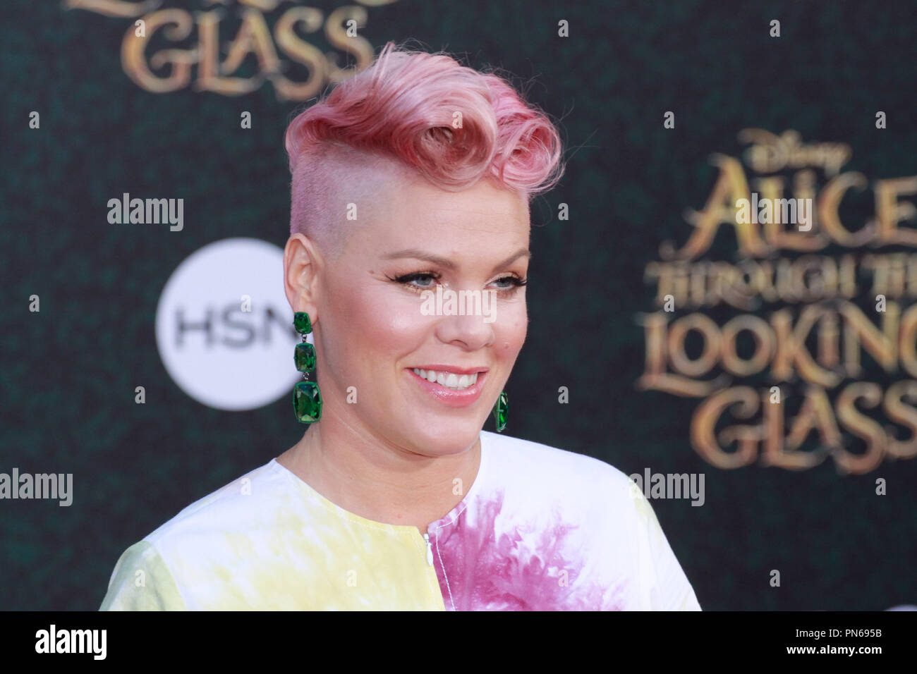 Alecia Beth Moore (Pink) at the U.S. Premiere of Disney's "Alice ...