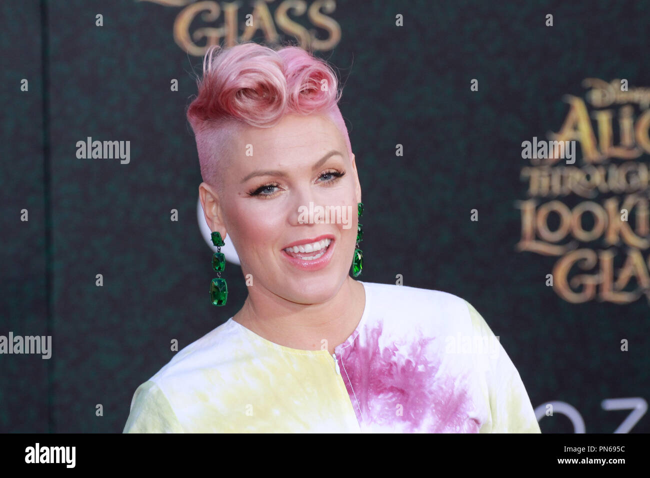 Alecia Beth Moore (Pink) at the U.S. Premiere of Disney's "Alice ...