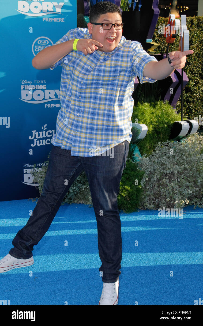 Rico Rodriguez at the World Premiere of Disney's "Finding Dory" held at ...