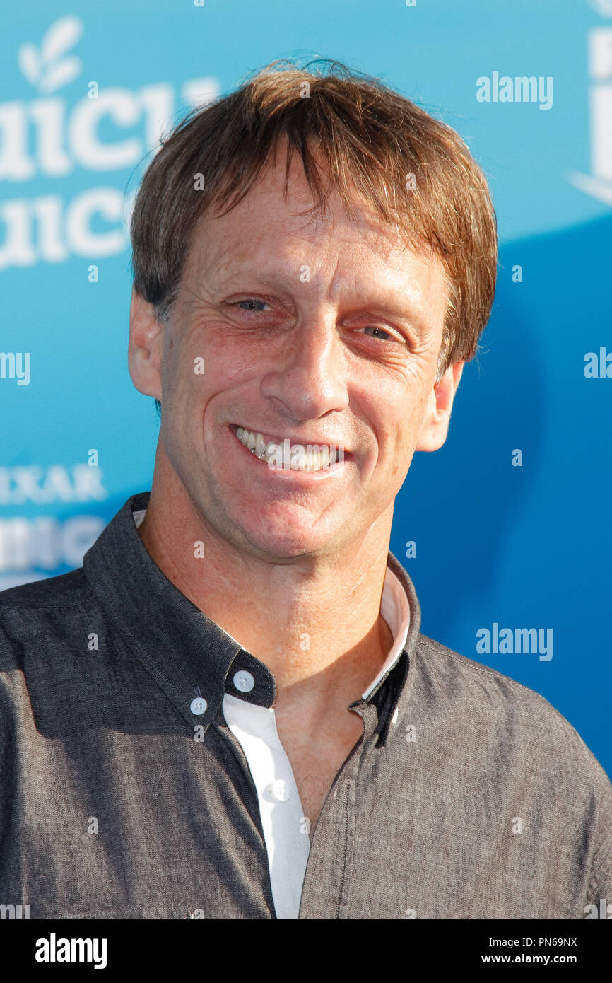 Tony Hawk at the World Premiere of Disney's "Finding Dory" held at the ...